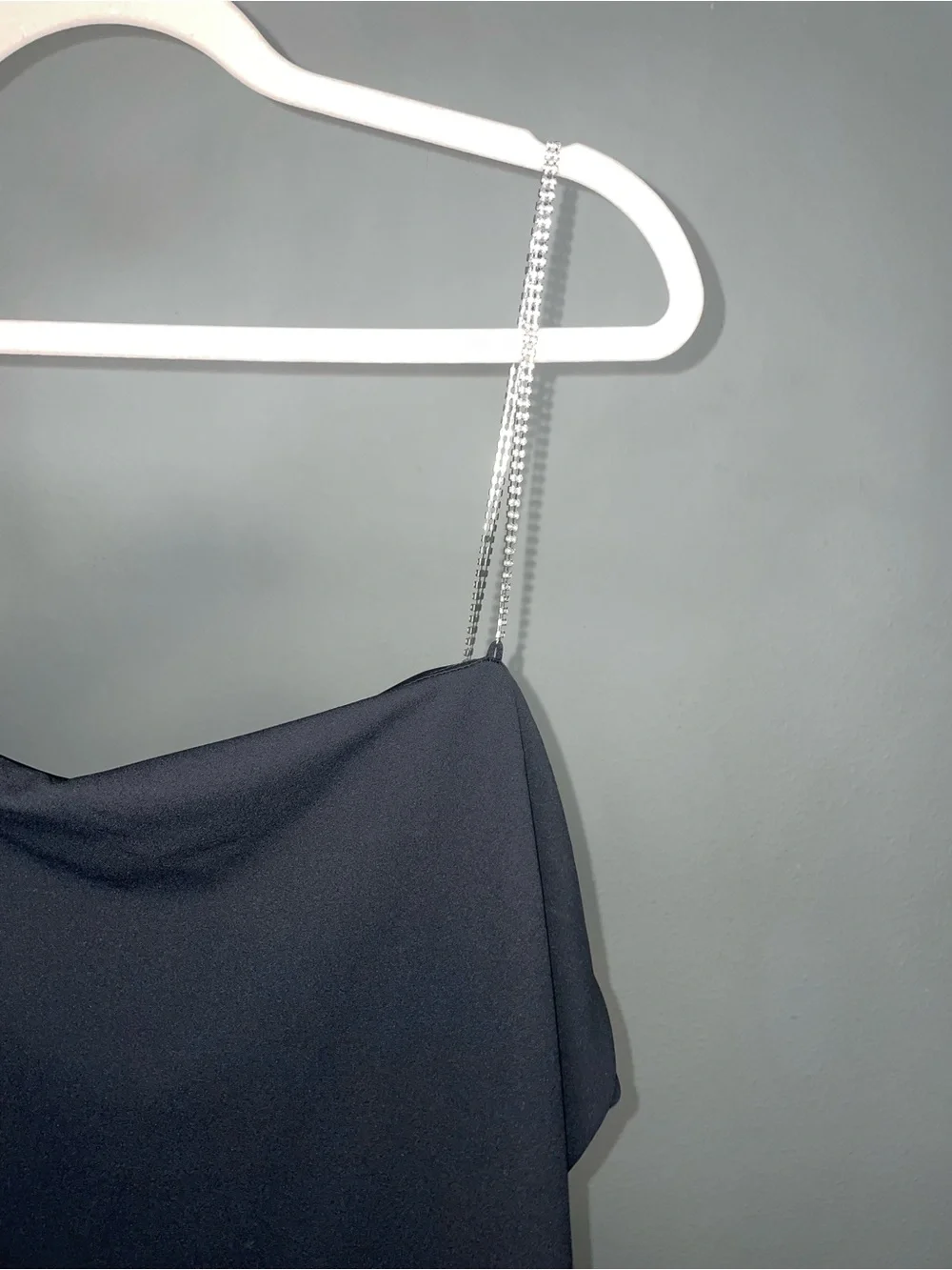 H&M | Dresses | Hm Black Mini Dress With Chain Straps | Poshmark